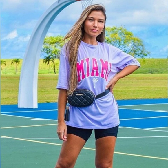 Shirts & Tops | Purple Miami Shirt | Poshmark